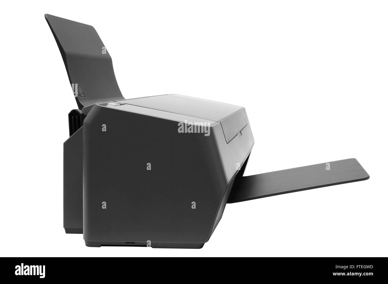 The modern inkjet printer on a white background Stock Photo - Alamy