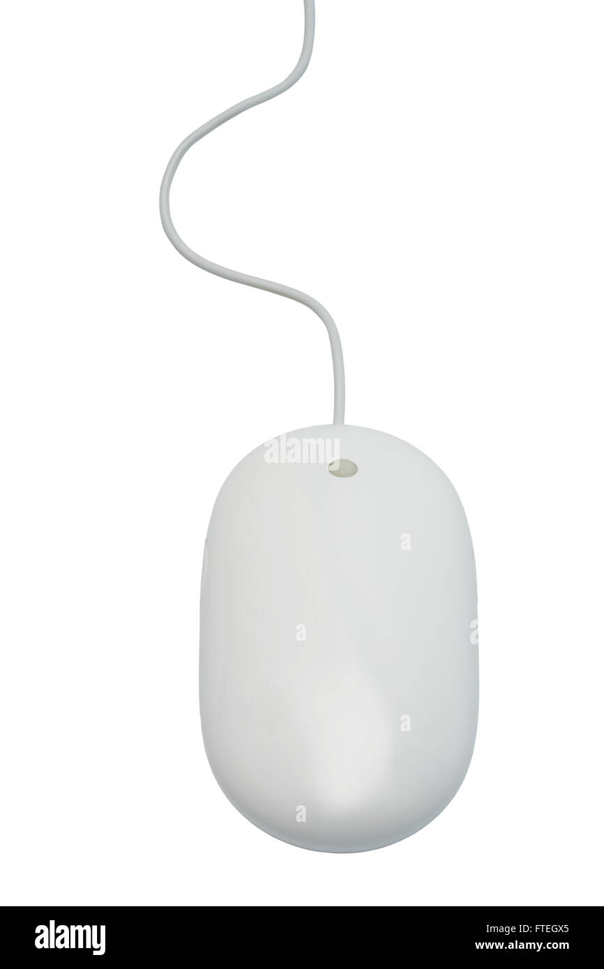 The mouse with a wheel on a white background Stock Photo - Alamy