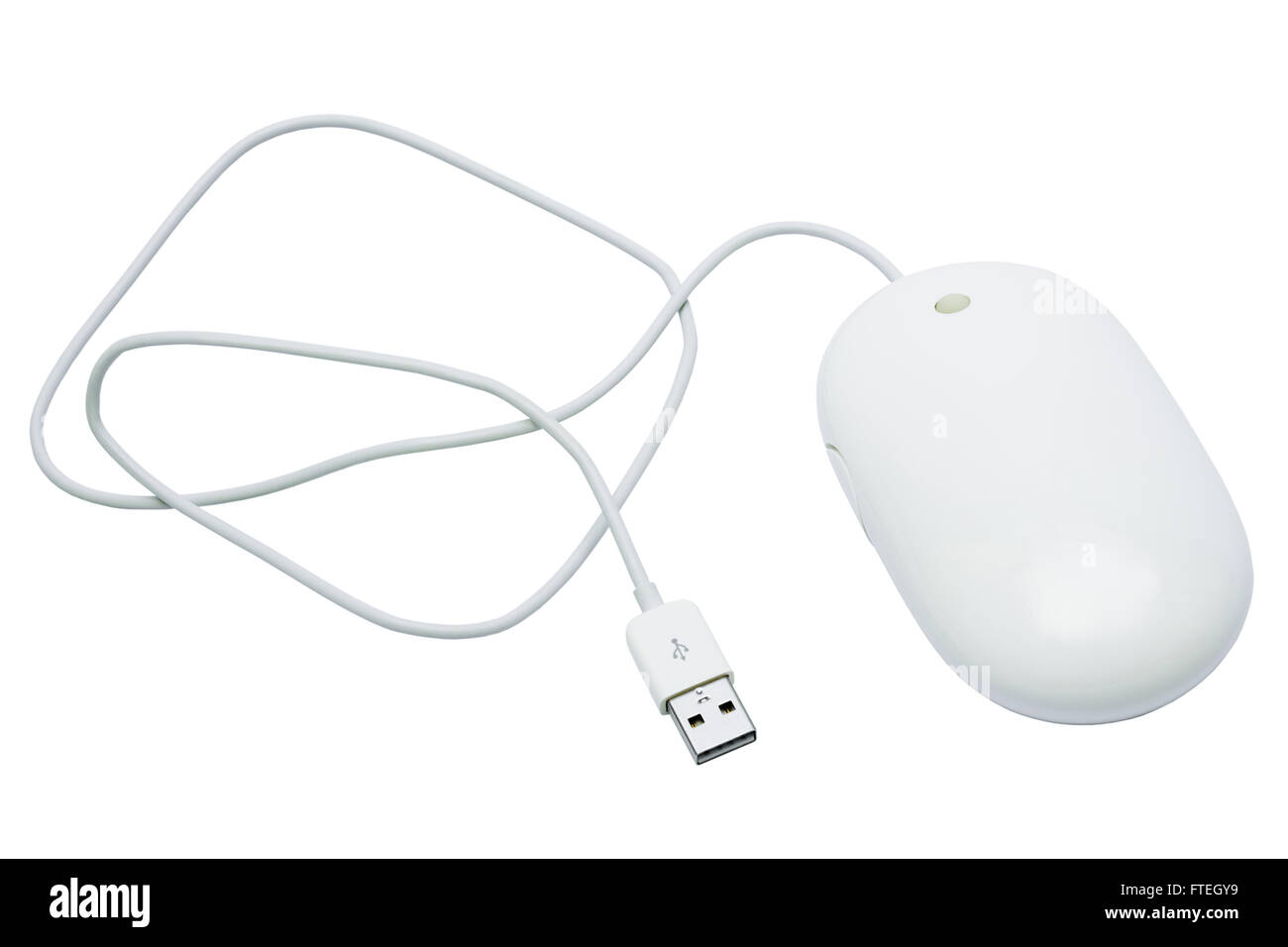 The mouse with a wheel on a white background Stock Photo - Alamy