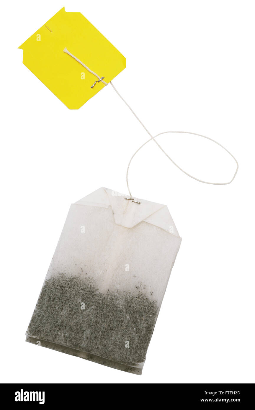 Tea in bags on a white background Stock Photo - Alamy