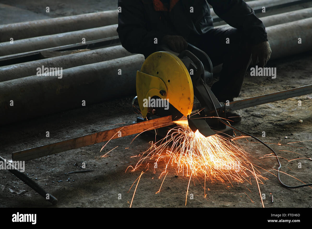 Processing of metal at a modern factory Stock Photo - Alamy
