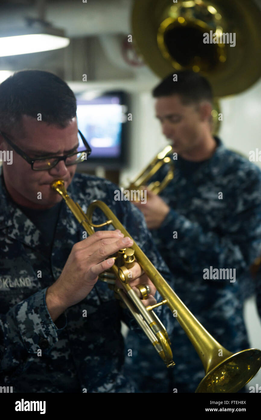 BLACK SEA (Oct. 11, 2014) - Musician 3rd Class Ben Strickland (Left ...