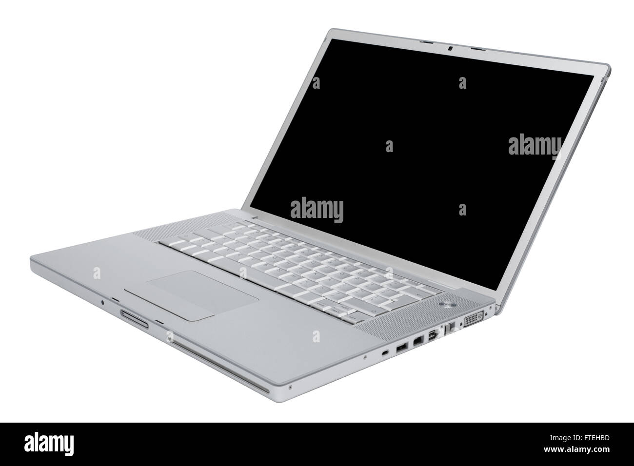 Modern and stylish laptop on a white background Stock Photo - Alamy