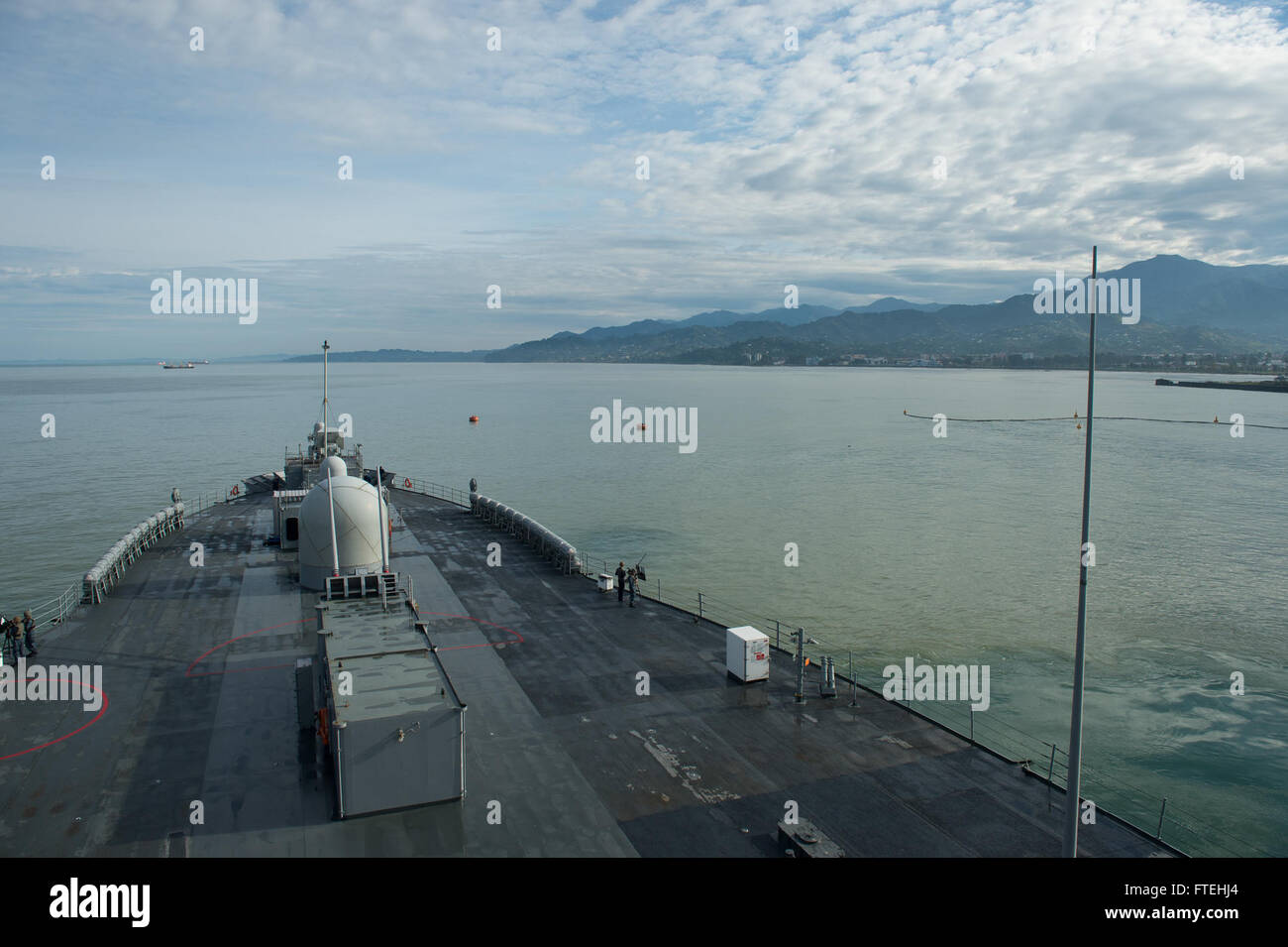 BLACK SEA (Oct. 18, 2014) The U.S. 6th Fleet command and control ship ...