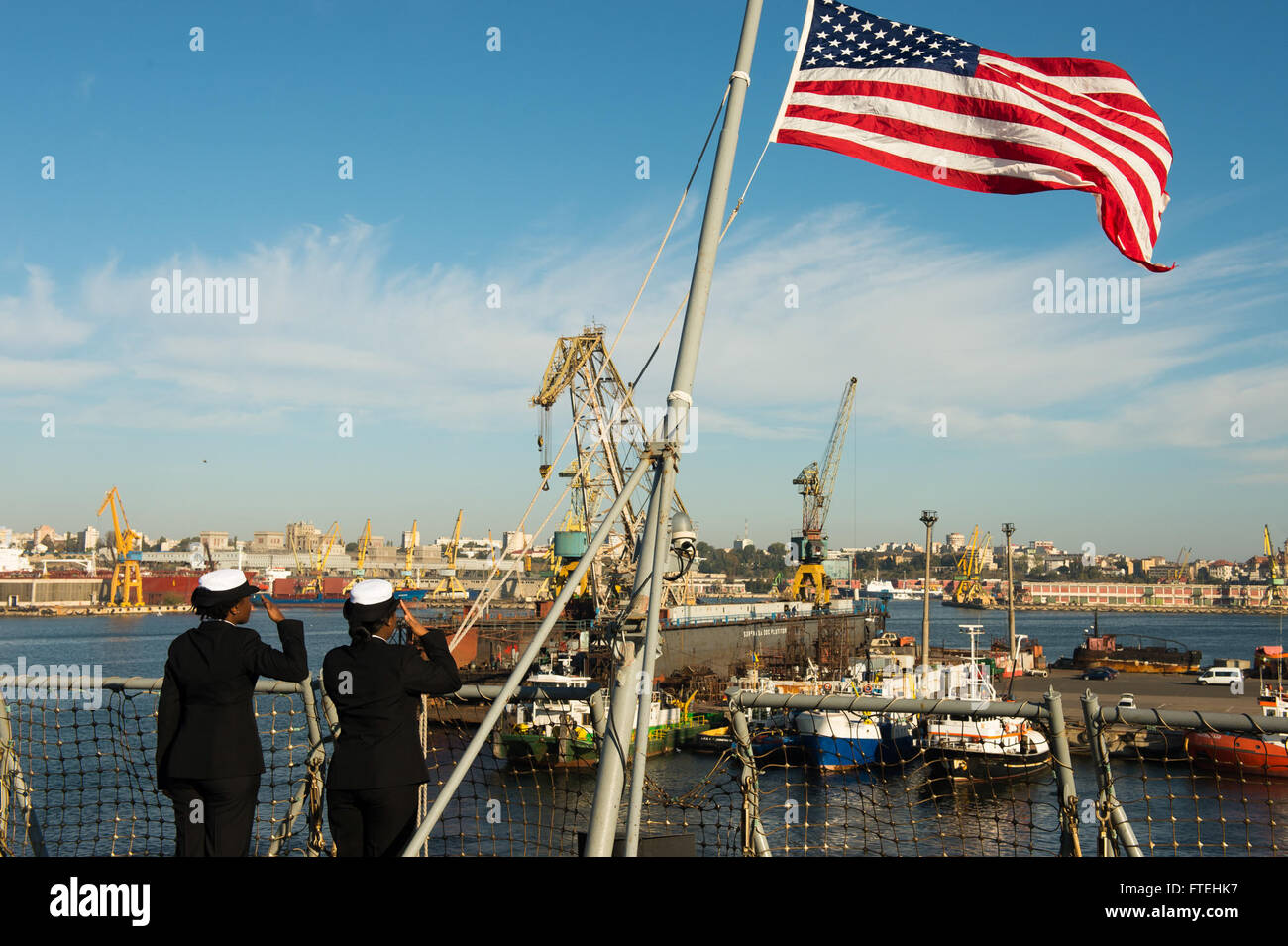 Electronics Technician 3rd Class Alicia Hopkins and Ship Serviceman 3rd ...