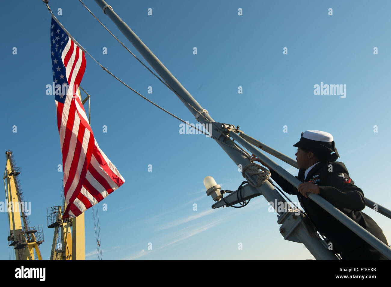 On October 20, 2014, aboard USS Mount Whitney (LCC 20), Ship Serviceman ...