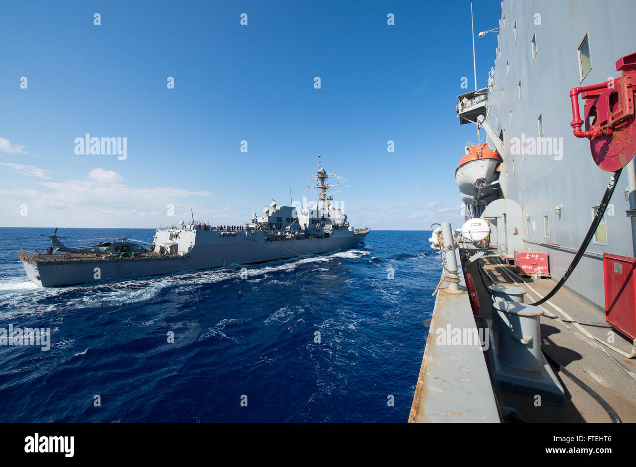 Fleet replenishment oiler usns leroy grumman t ao 195 hi-res stock photography and images - Alamy