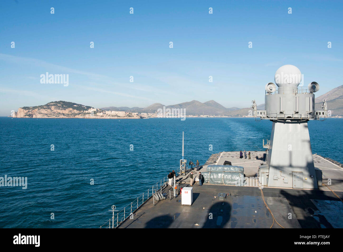 The USS Mount Whitney (LCC 20), the U.S. 6th Fleet command and control ...