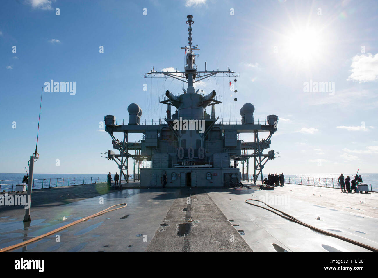 The USS Mount Whitney (LCC 20), the flagship of U.S. 6th Fleet ...