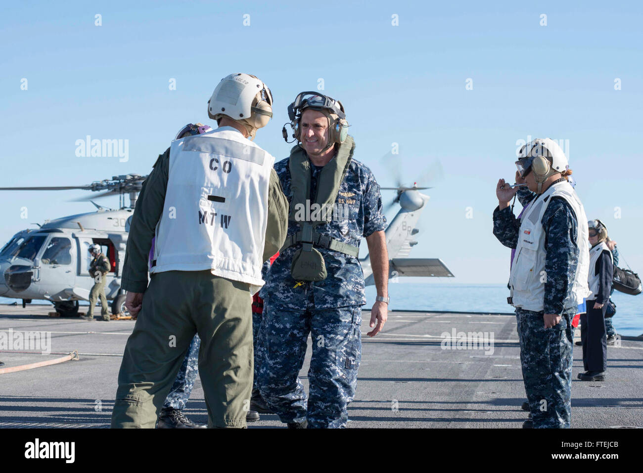 On November 21, 2014, Rear Adm. Robert Burke, U.S. 6th Fleet deputy commander, was welcomed ...