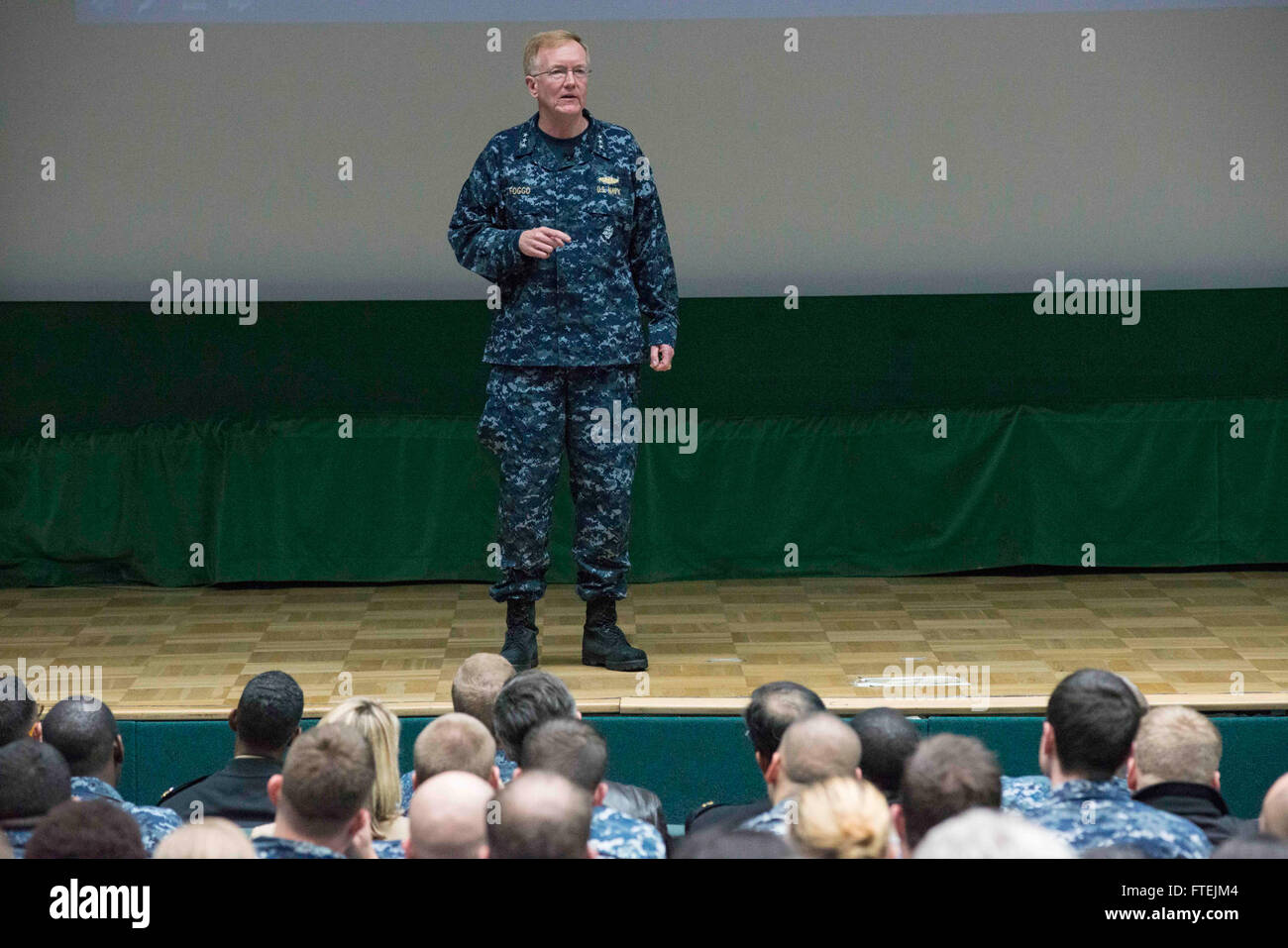 NAPLES, Italy (Dec. 16, 2014) Vice Adm. James Foggo, III, commander, U ...
