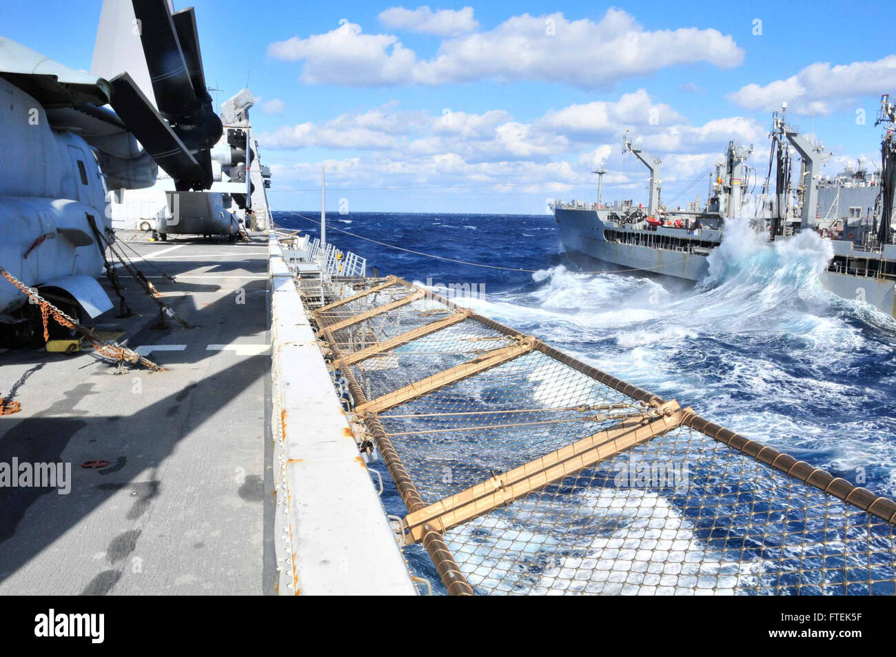 Fleet replenishment oiler usns kanawha t ao 196 hi-res stock ...