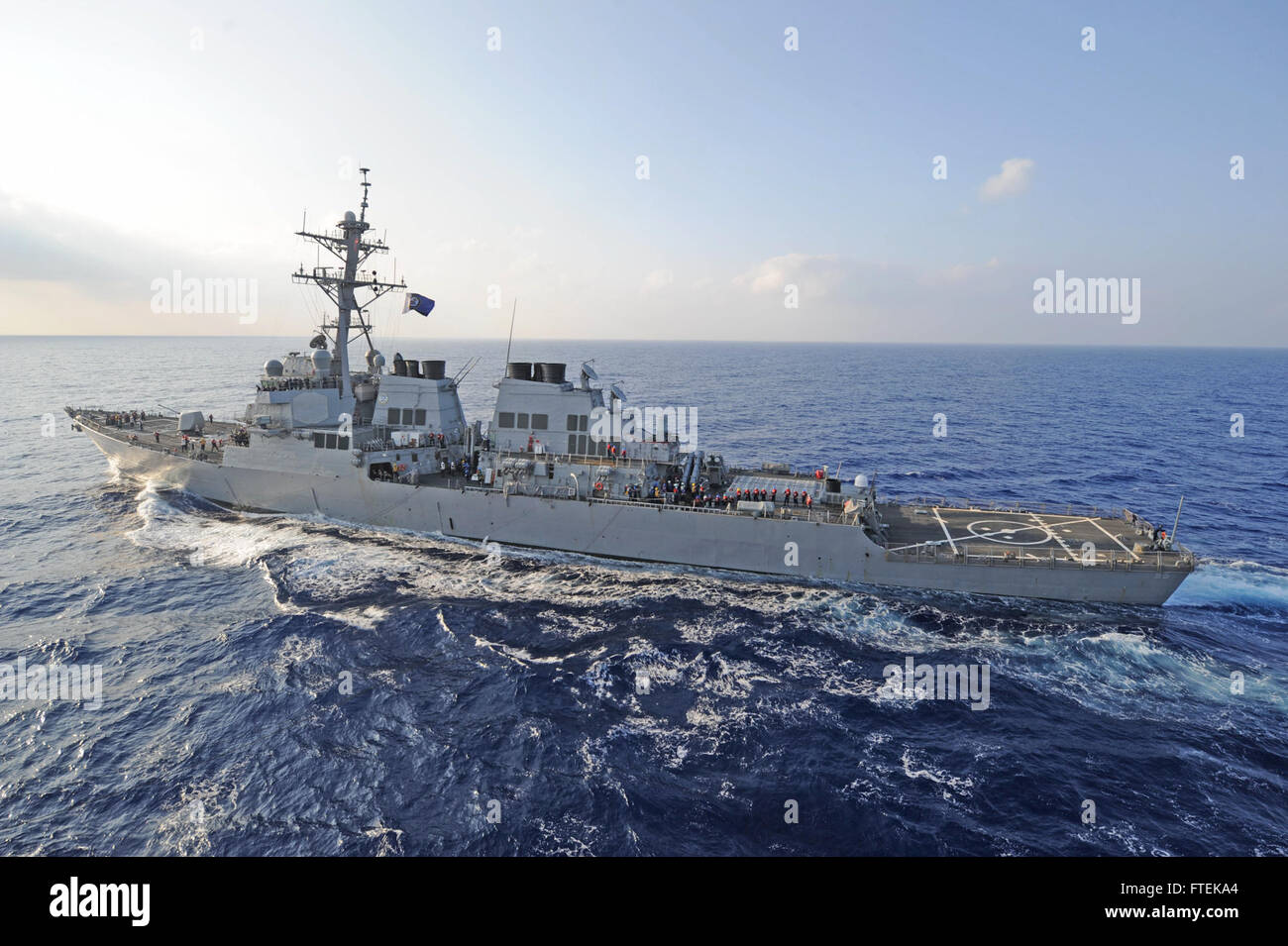 The USS Stout (DDG 55), a guided-missile destroyer in the U.S. Navy ...