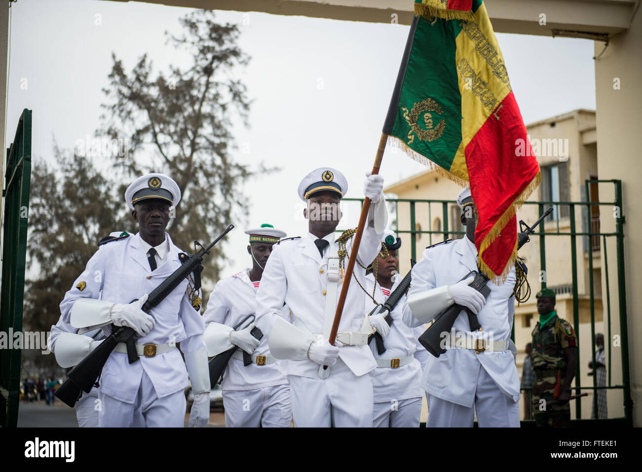 This image captures Senegalese military personnel during the Senegal ...