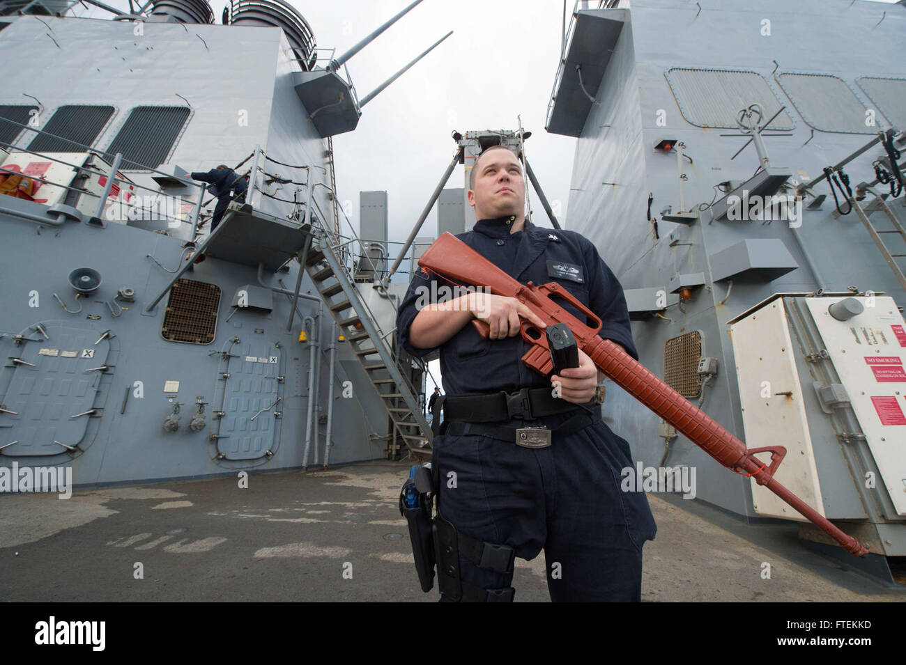 Fire Controlman 2nd Class Derek Mcbryde aboard USS Cole (DDG 67 ...