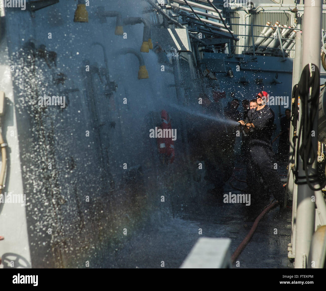 MEDITERRANEAN SEA (Sept. 2, 2013) – Sailors aboard the Arleigh Burke ...