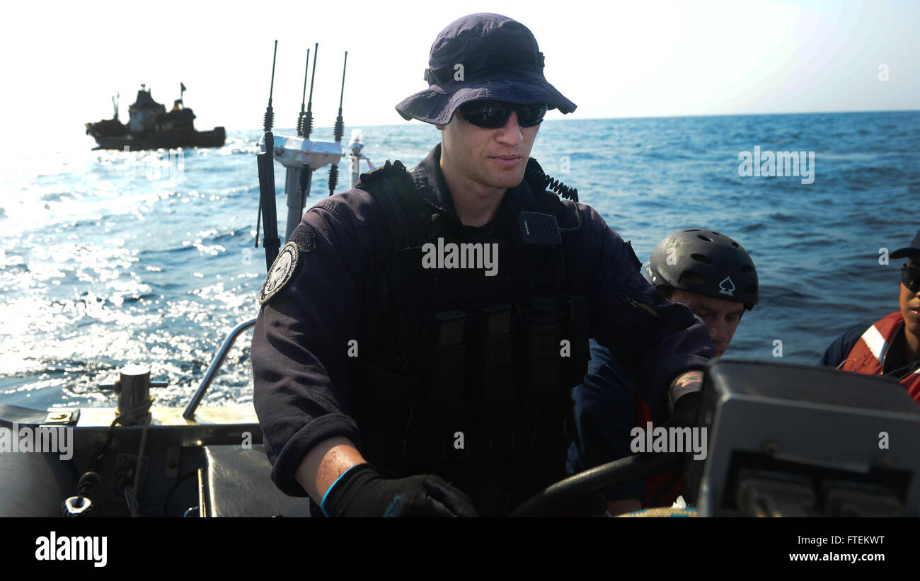 A U.S. Navy image taken on February 10, 2015, showing Maritime Law ...