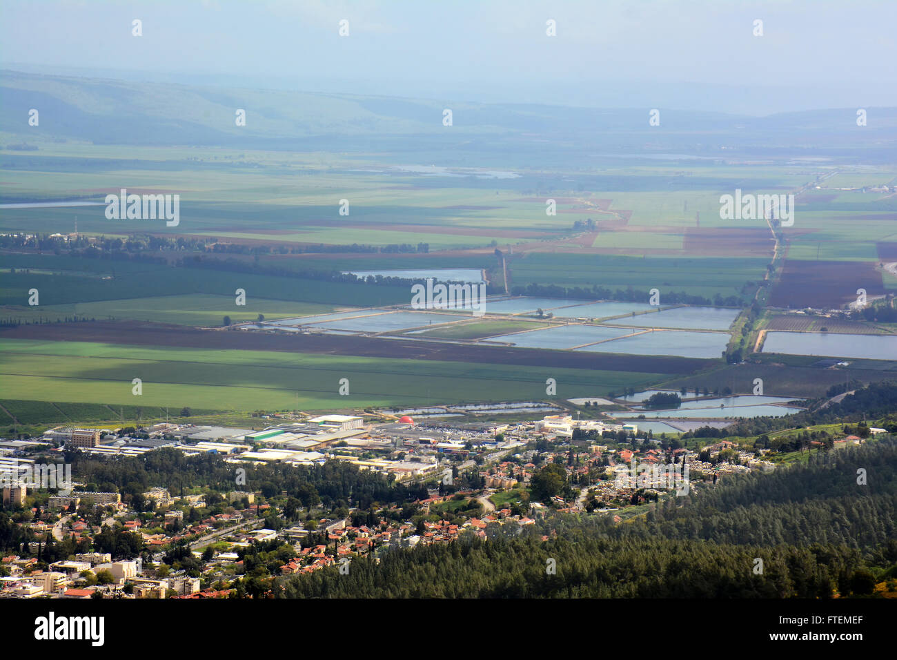 Hula valley view, Galilee, Israel Stock Photo - Alamy