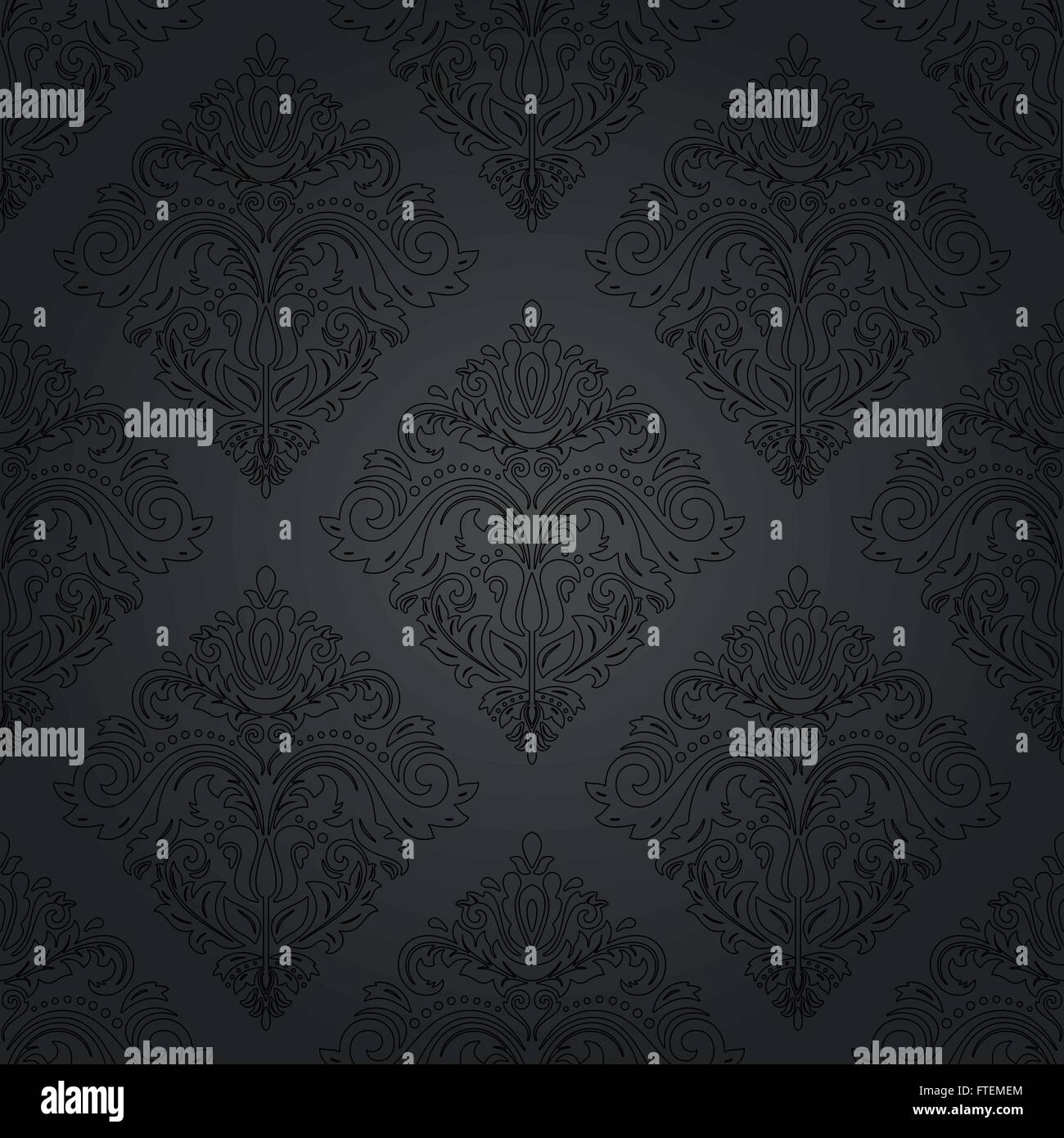 Seamless Vector Wallpaper in the Style of Baroque Stock Vector Image ...