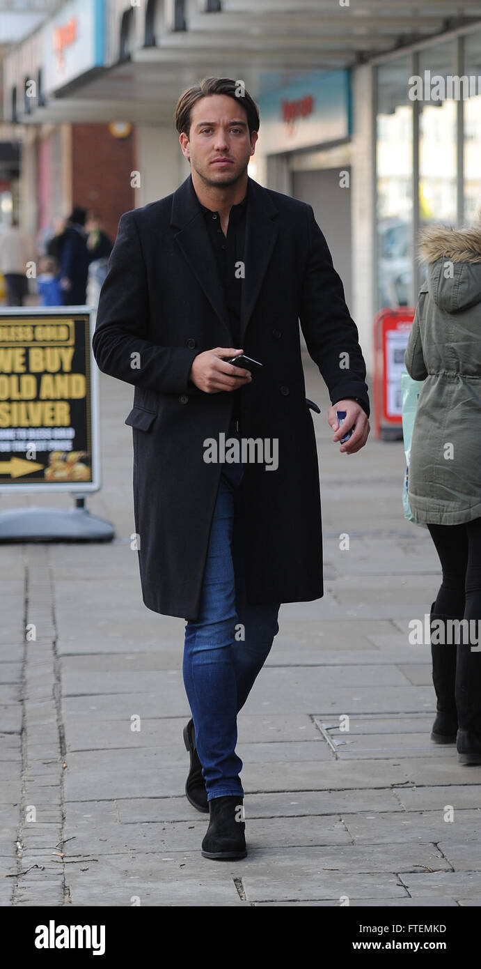 The cast of TOWIE film at Lockies Kitchen in Romford Featuring: James ...
