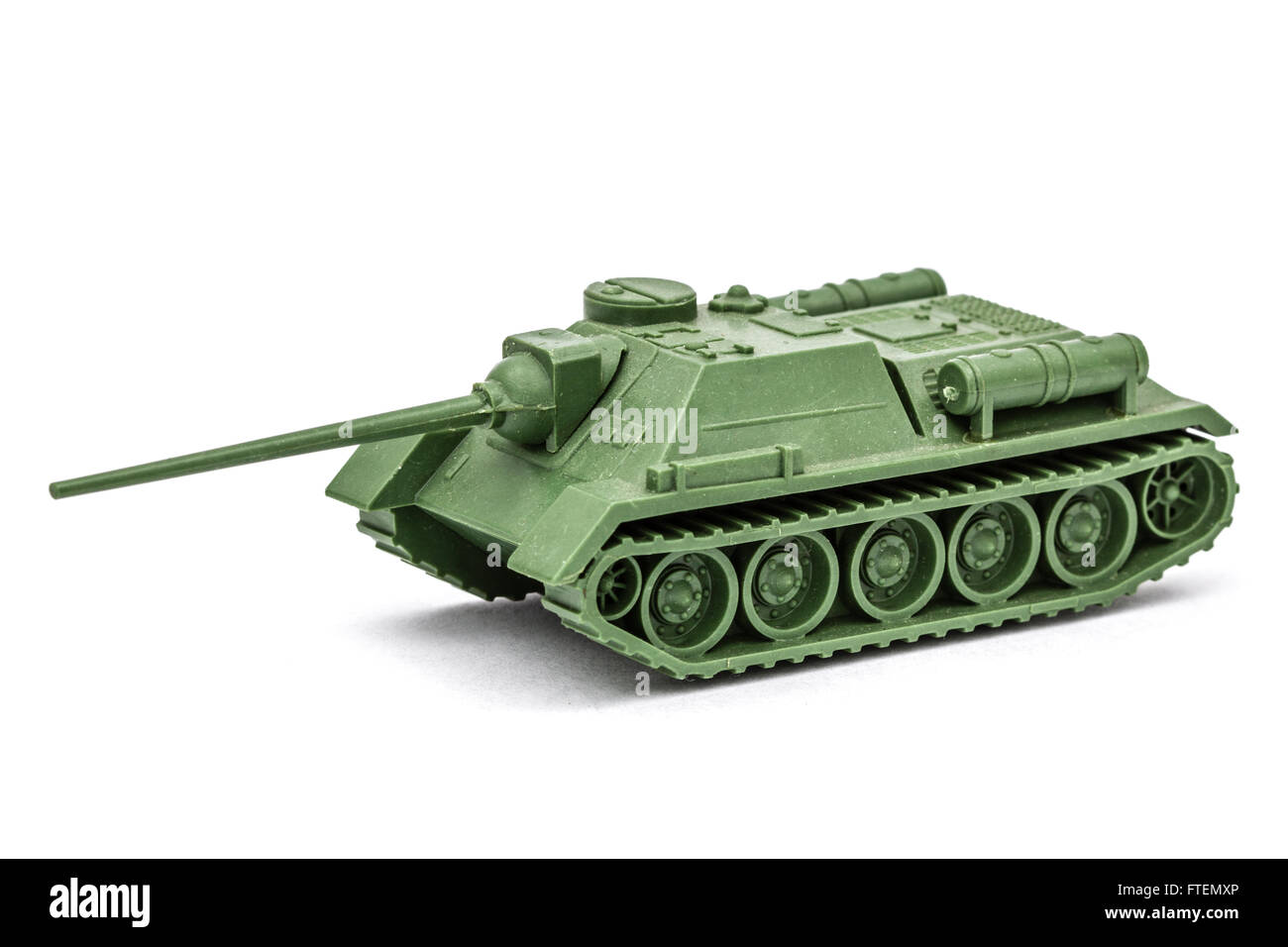 The toy tank, isolate on white background Stock Photo - Alamy