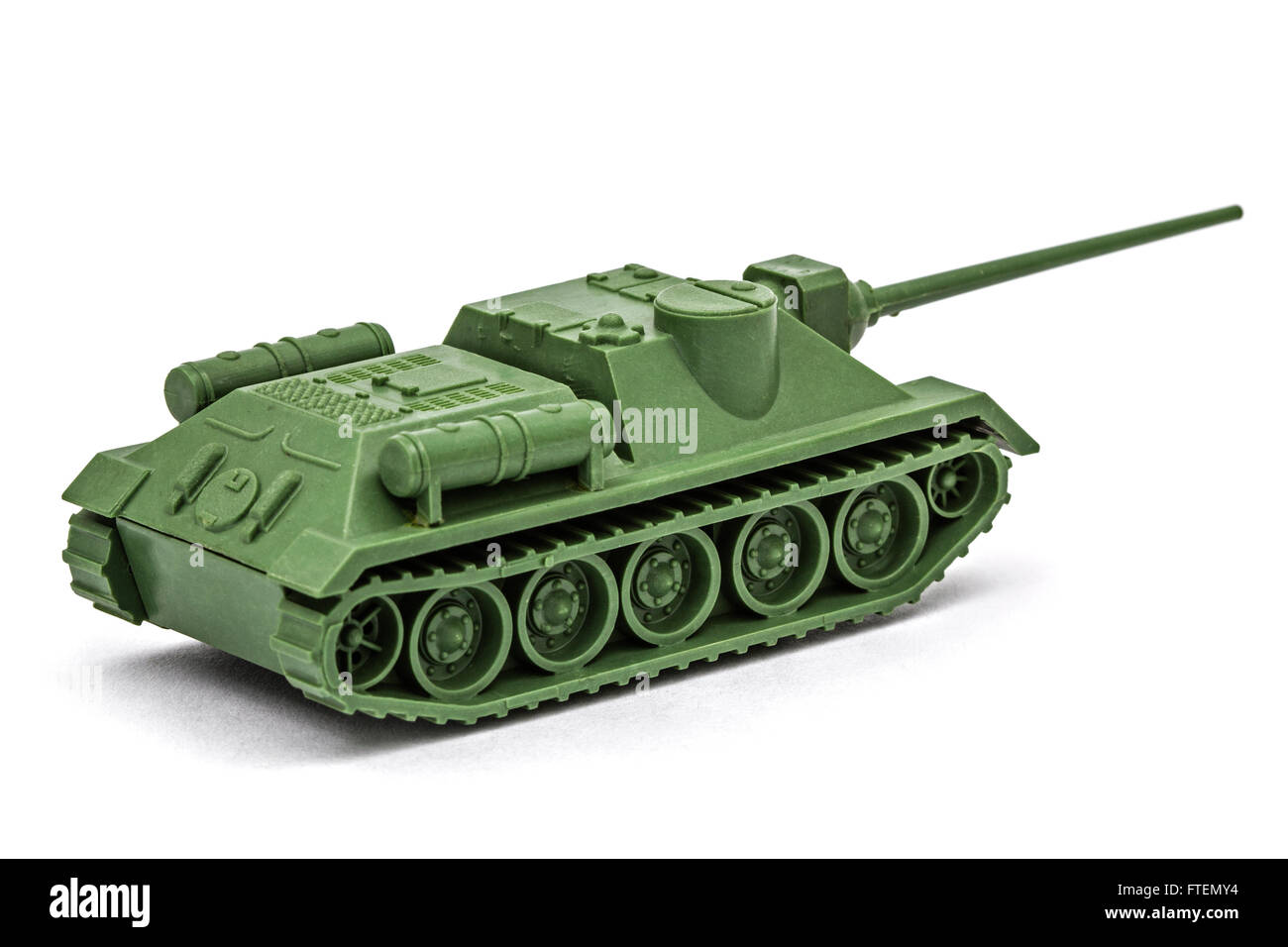 The toy tank, isolate on white background Stock Photo - Alamy