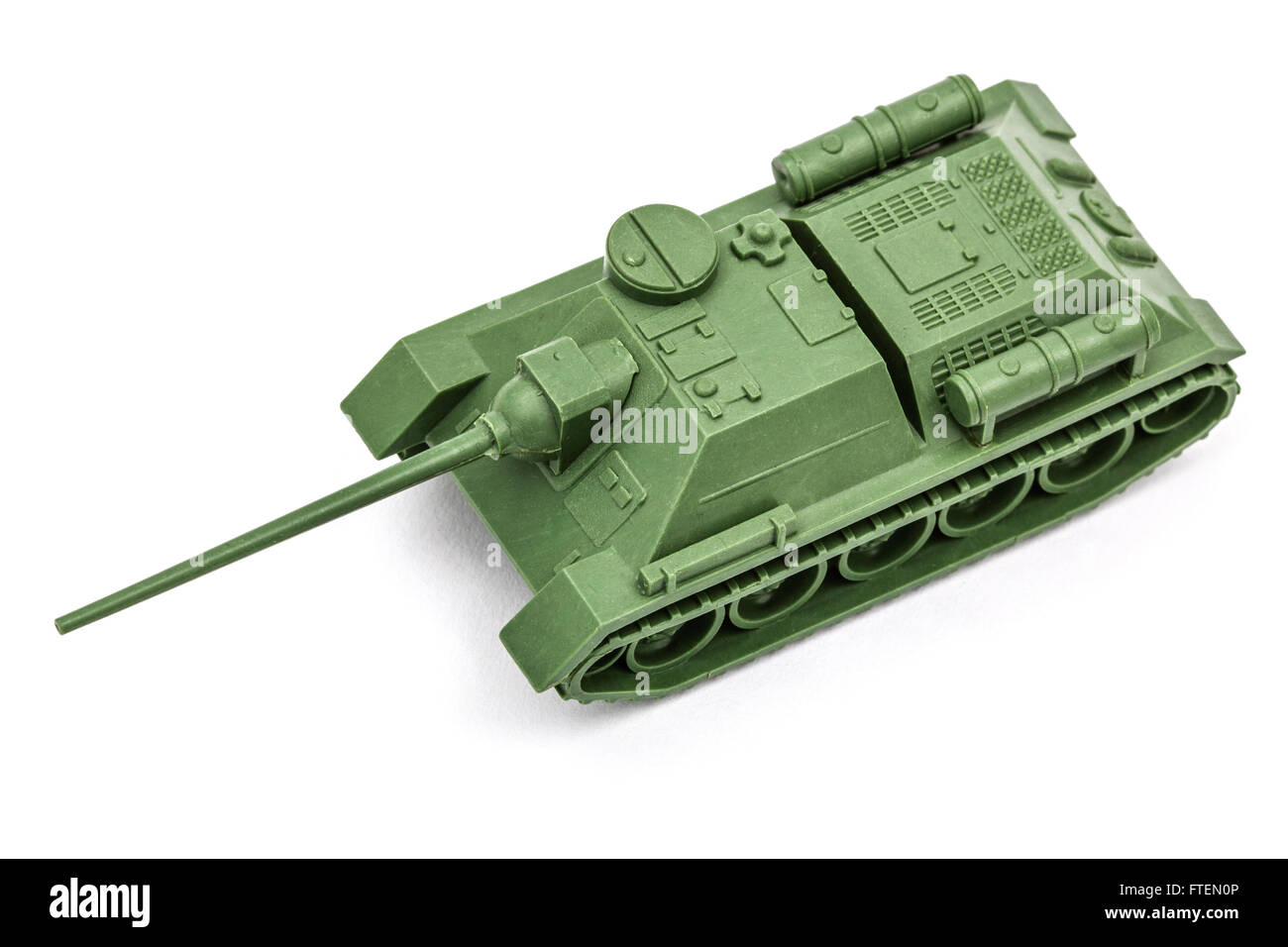 The toy tank, isolate on white background Stock Photo - Alamy