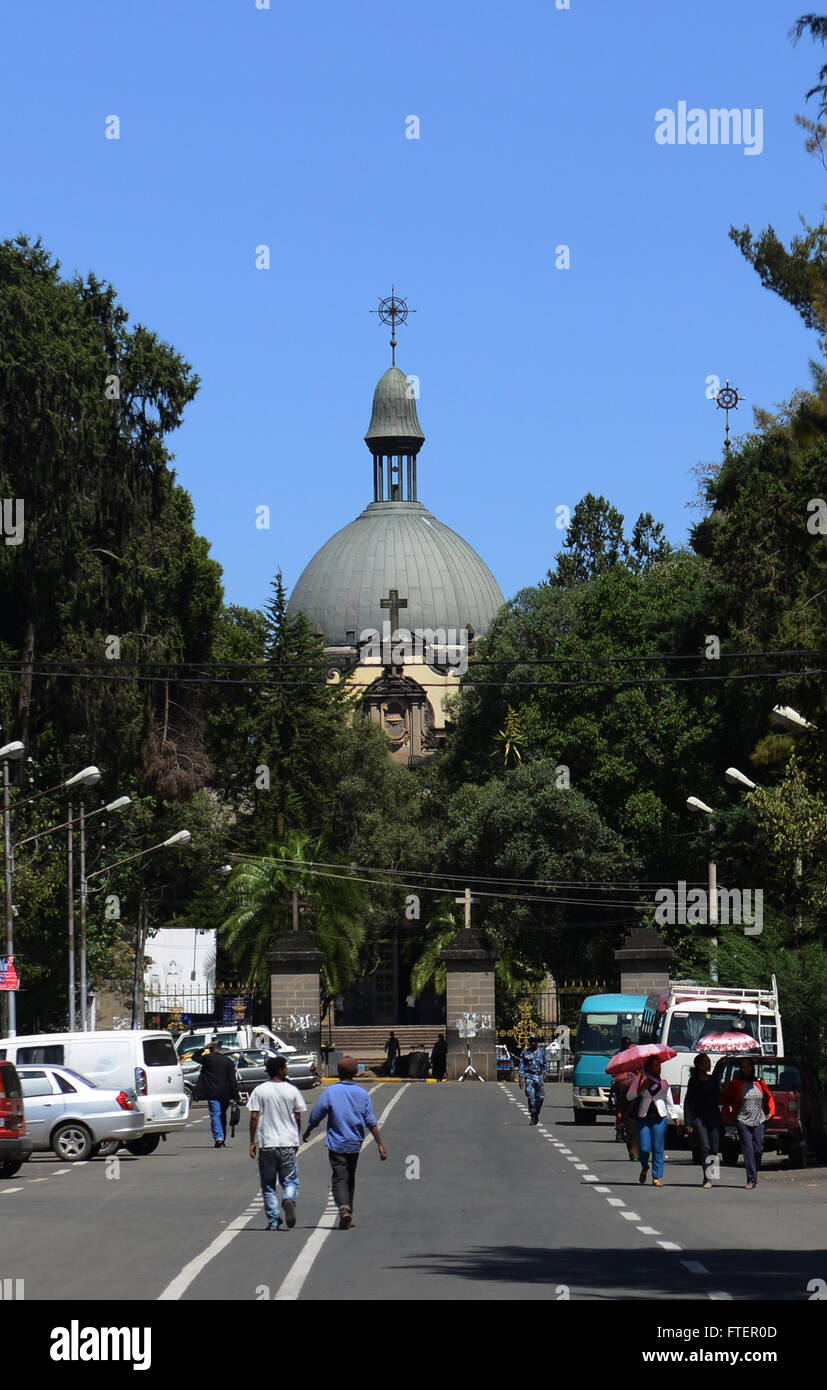 Holy Trinity Cathedral in Addis Ababa Stock Photo - Alamy