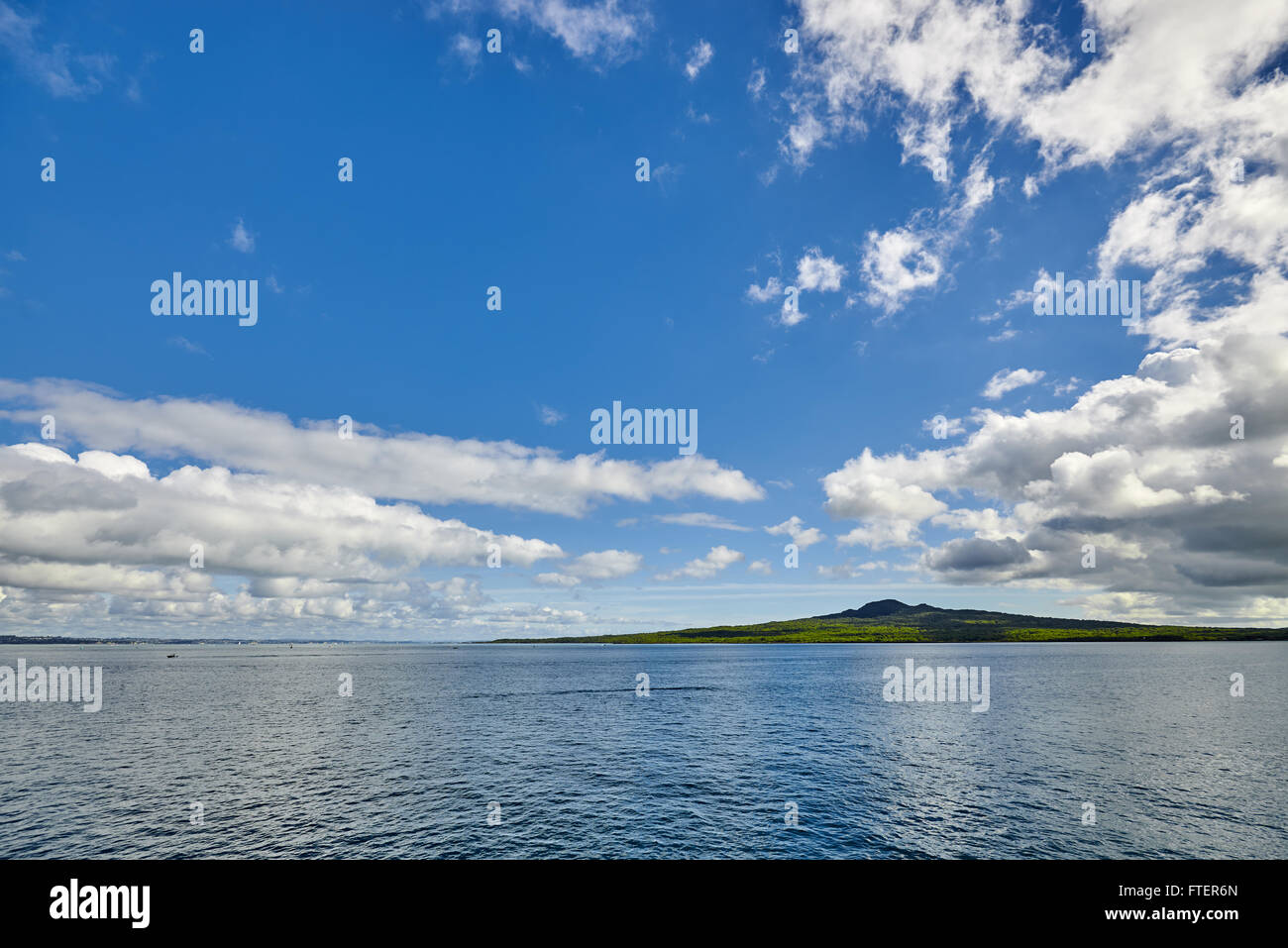 Rangitoto island - an extinct volcano off the coast in Auckland New ...