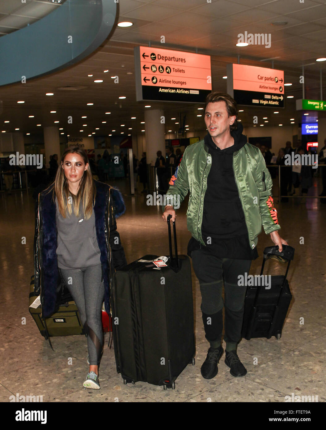 Jonathan Cheban and his girlfriend Anat Popovsky arrive at Heathrow ...