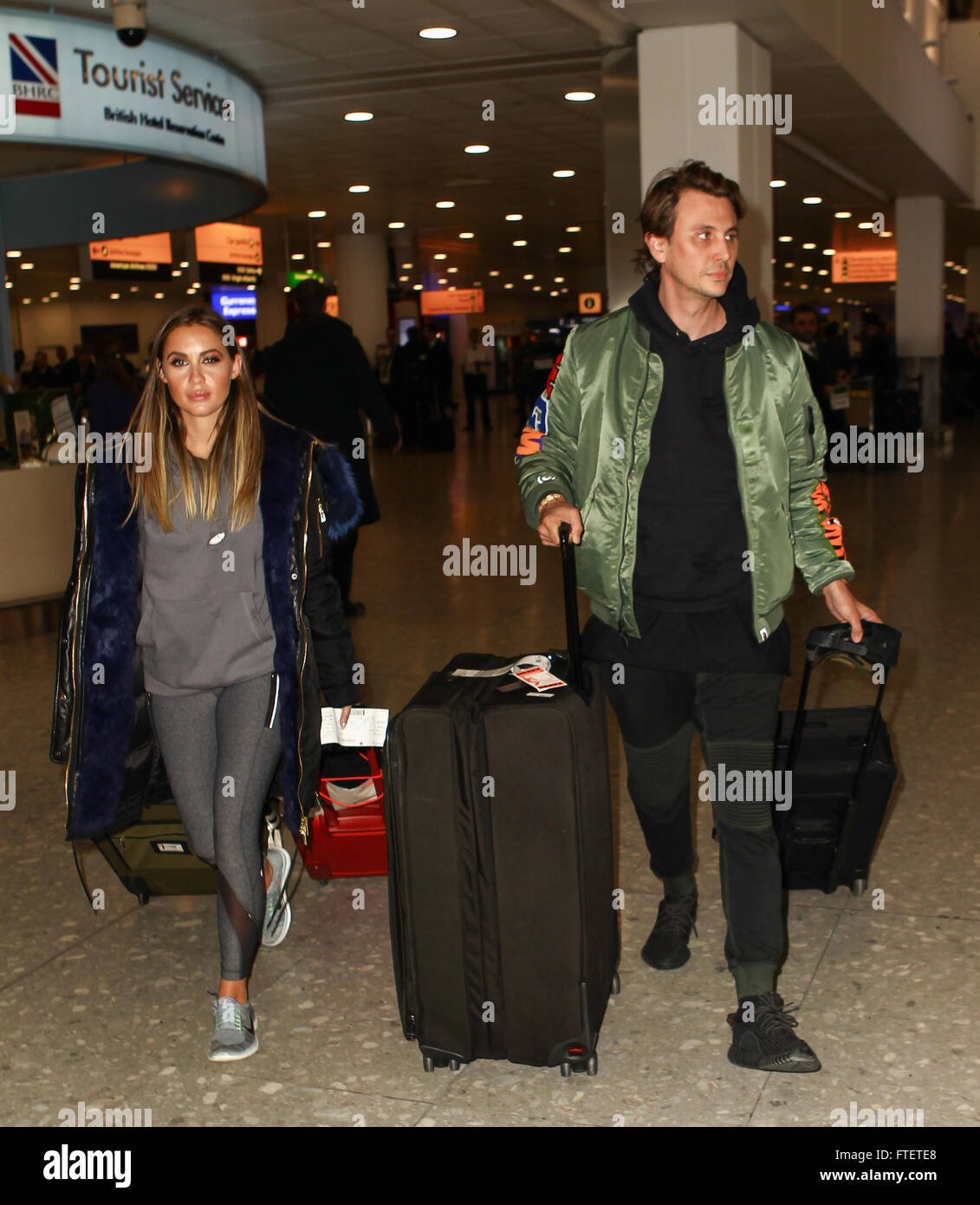 Jonathan Cheban and his girlfriend Anat Popovsky arrive at Heathrow ...