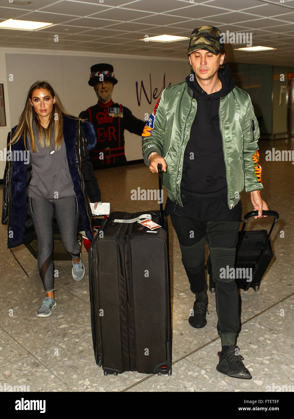 Jonathan Cheban and his girlfriend Anat Popovsky arrive at Heathrow ...