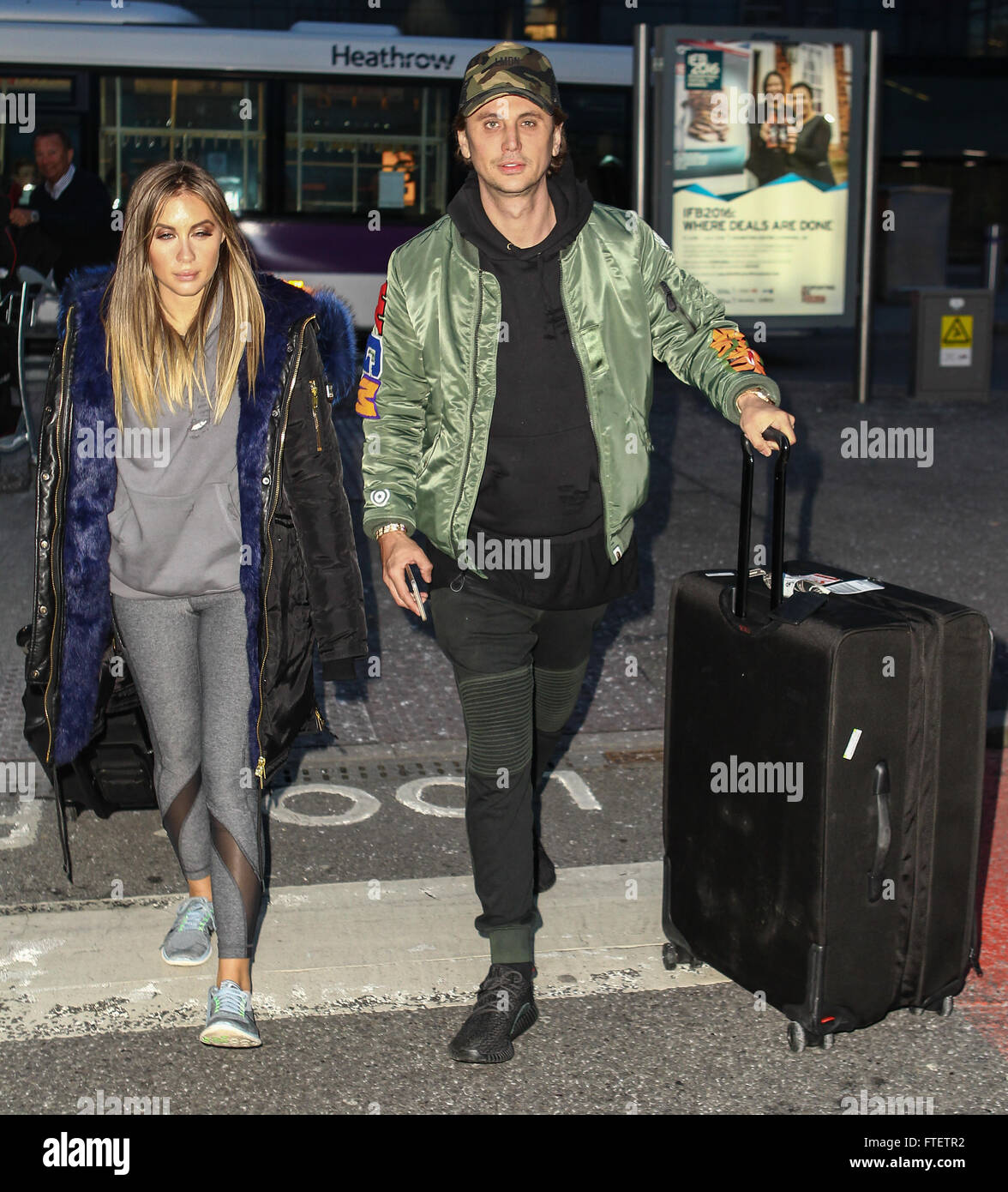 Jonathan Cheban and his girlfriend Anat Popovsky arrive at Heathrow ...
