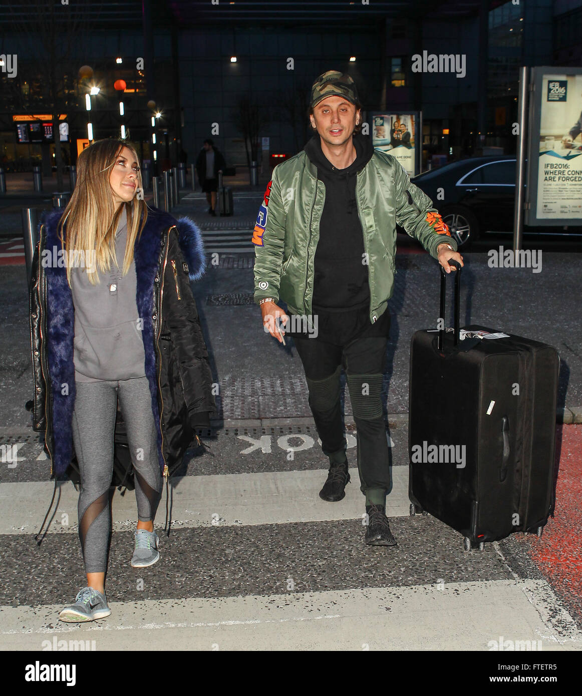 Jonathan Cheban and his girlfriend Anat Popovsky arrive at Heathrow ...