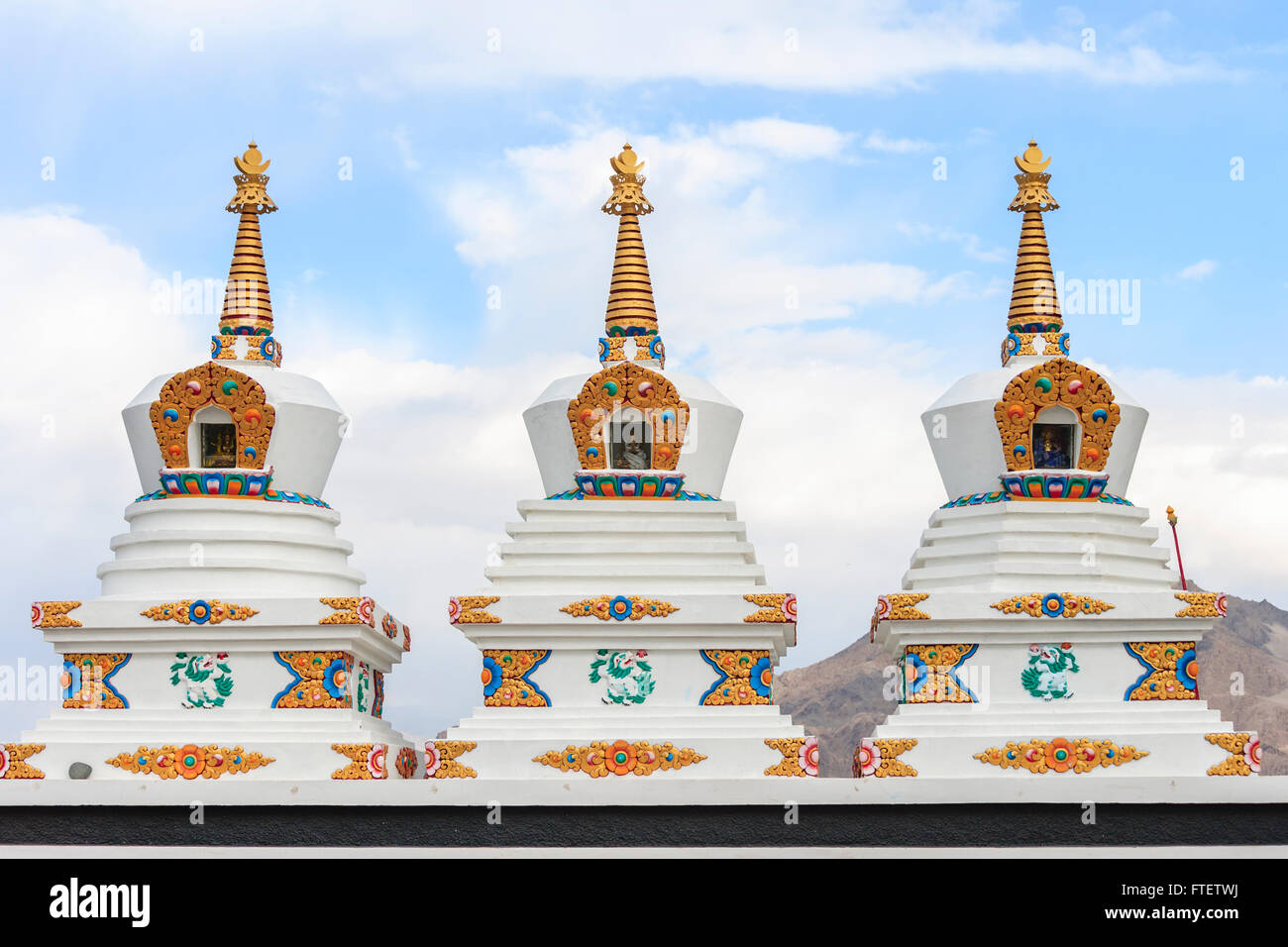 Symbols of Buddha at india Stock Photo - Alamy