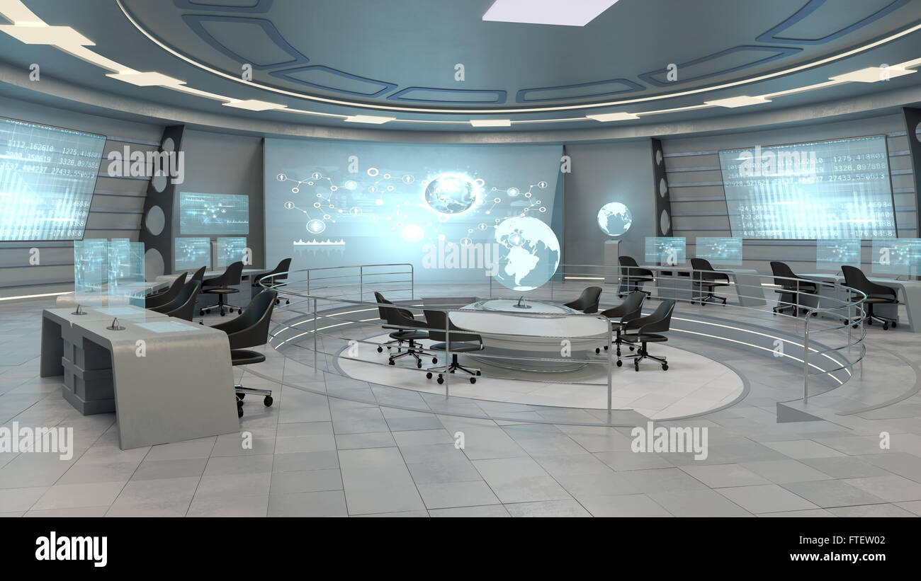 Futuristic office interior concept hi-res stock photography and images ...