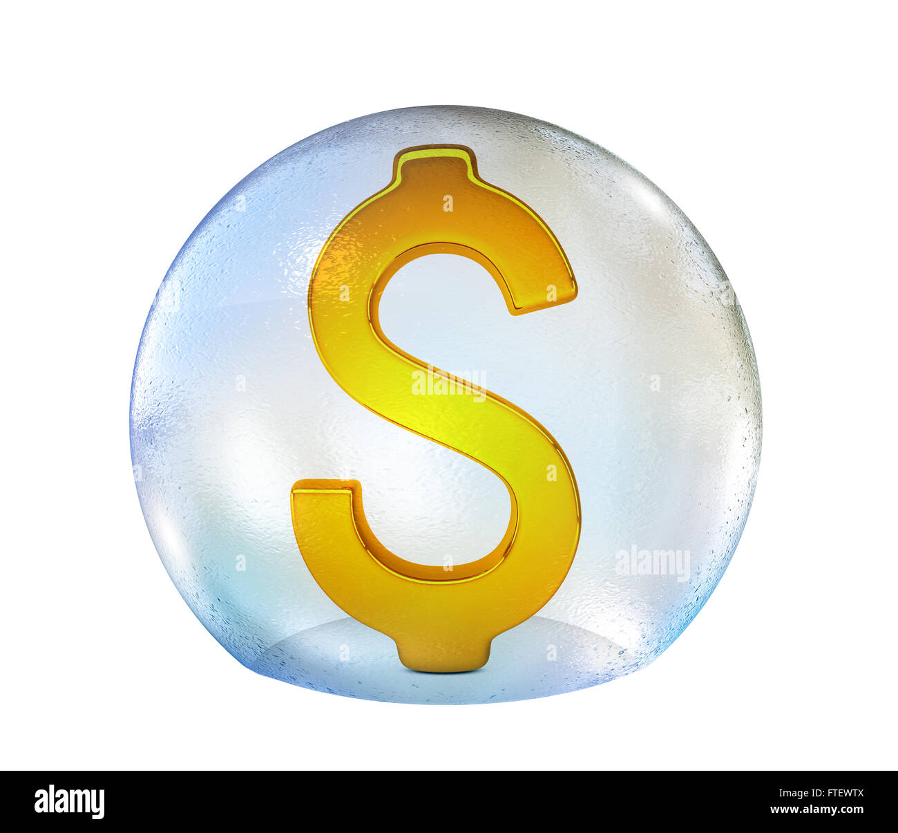 Dollar sign in soap bubble Stock Photo - Alamy