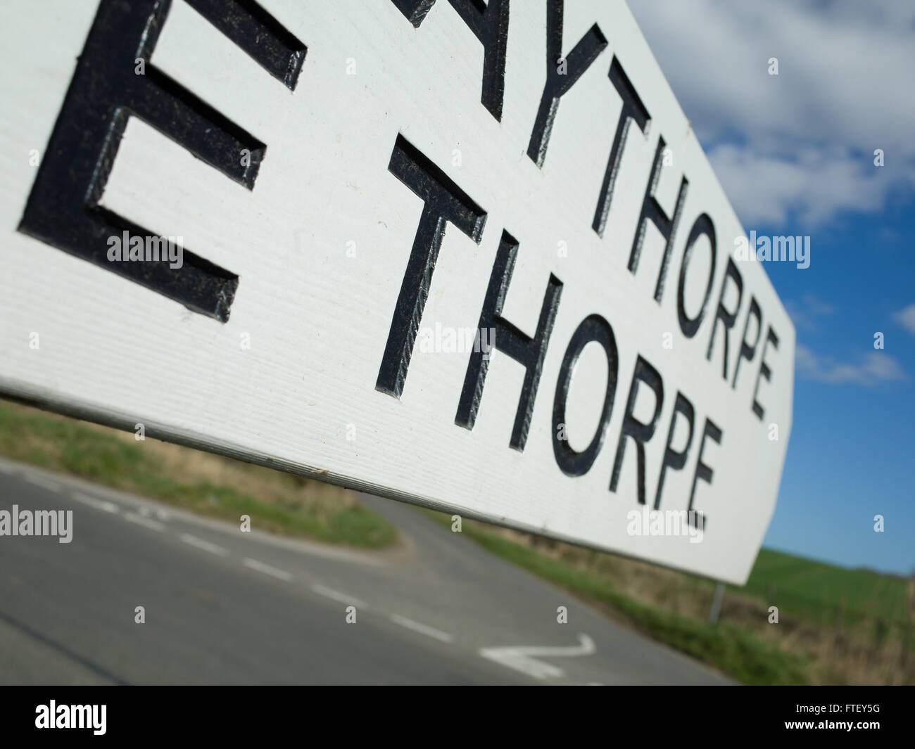 English wooden road signs hi-res stock photography and images - Alamy