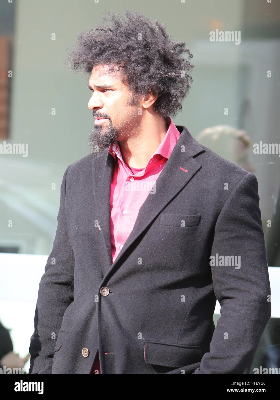 David Haye outside ITV Studios Featuring: David Haye Where: London ...
