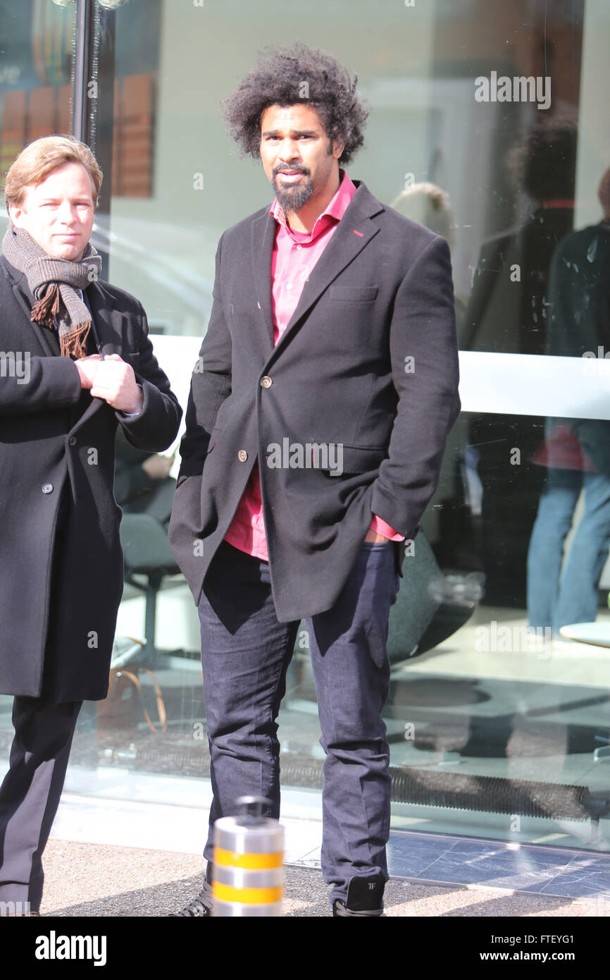 David Haye outside ITV Studios Featuring: David Haye Where: London ...