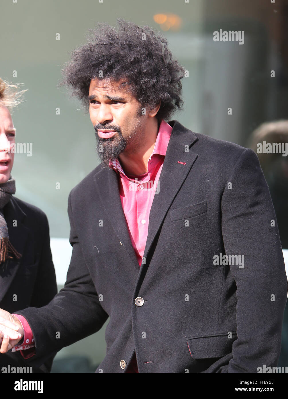 David Haye outside ITV Studios Featuring: David Haye Where: London ...