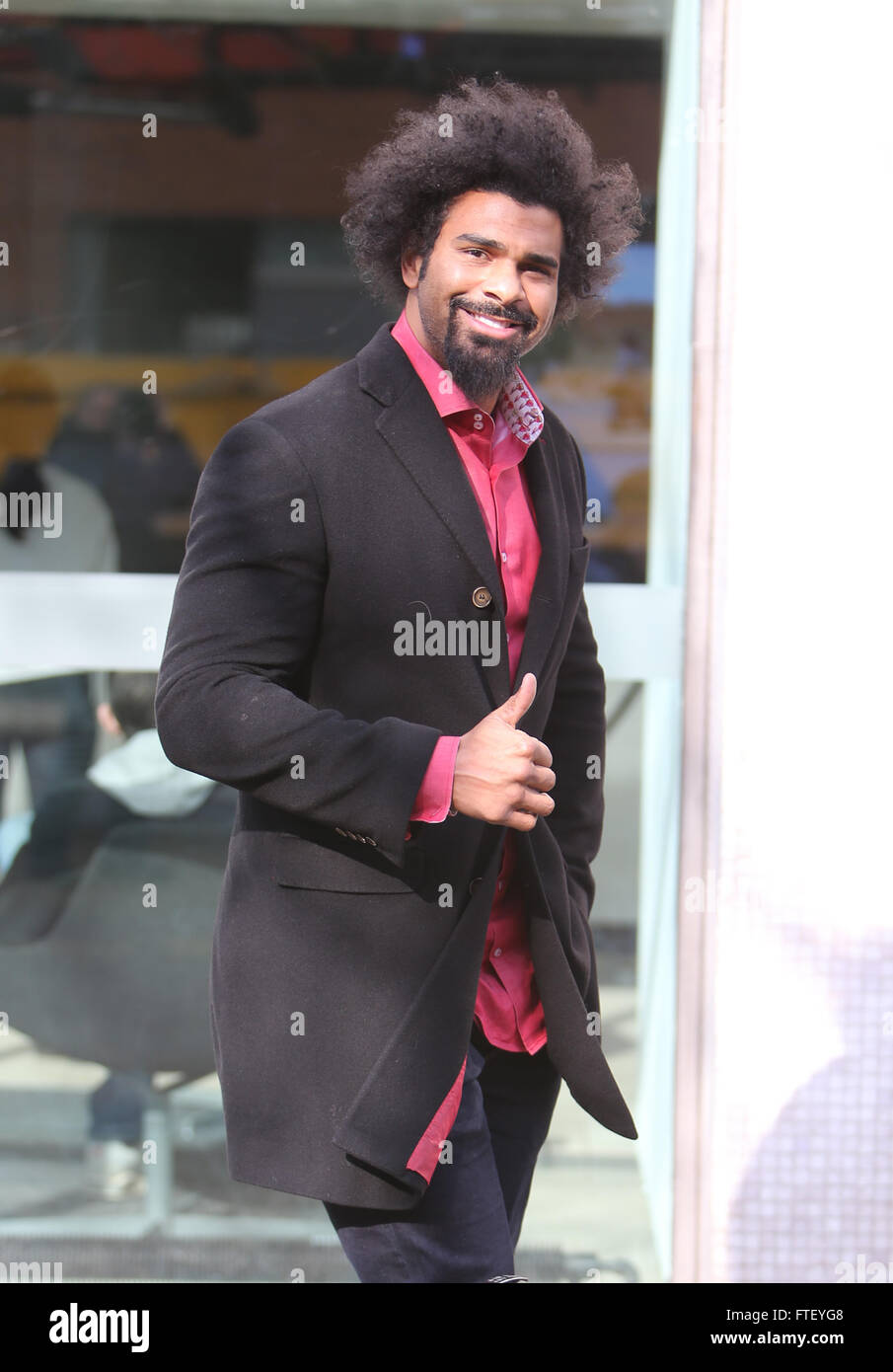 David Haye outside ITV Studios Featuring: David Haye Where: London ...