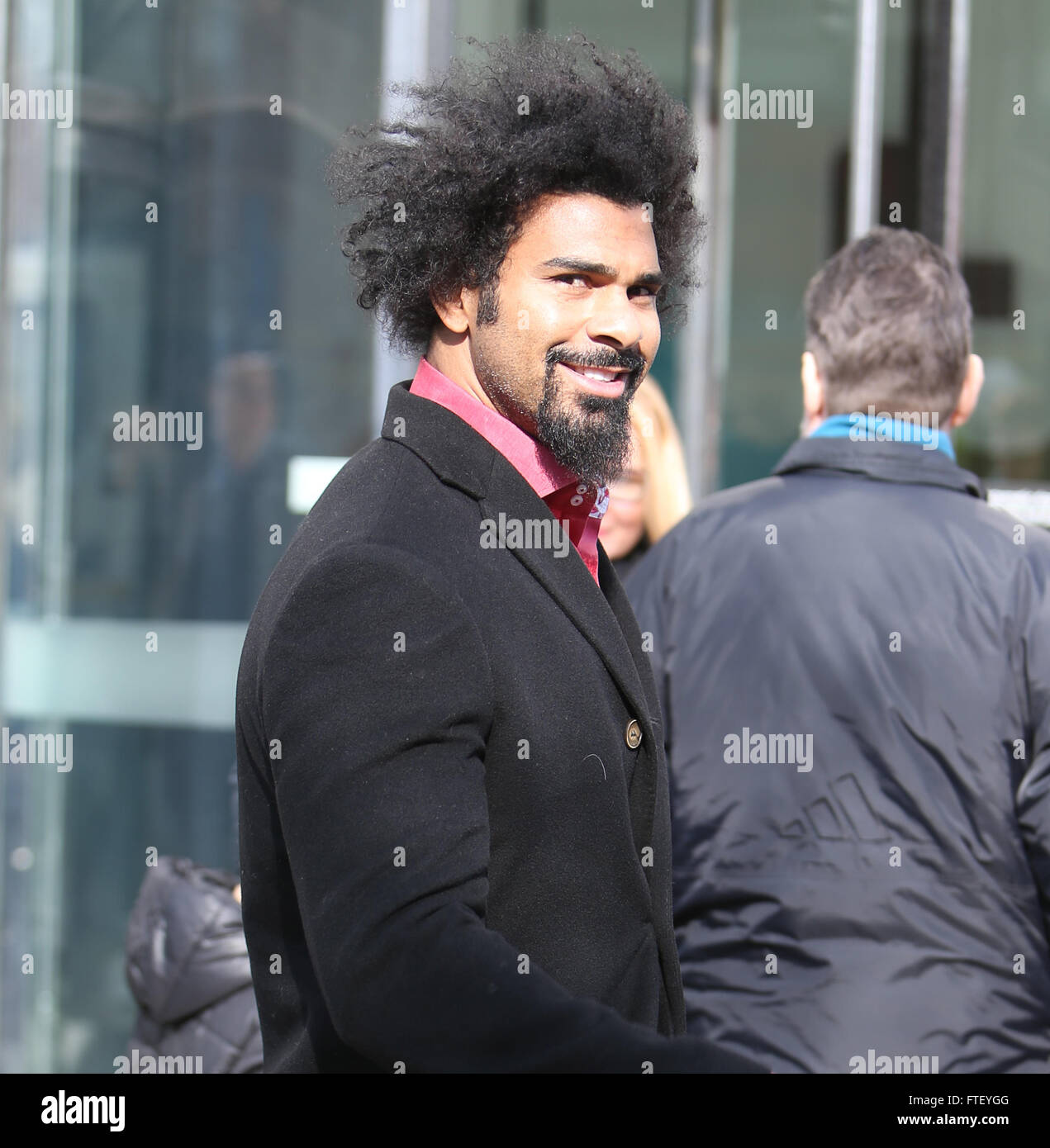 David Haye outside ITV Studios Featuring: David Haye Where: London ...