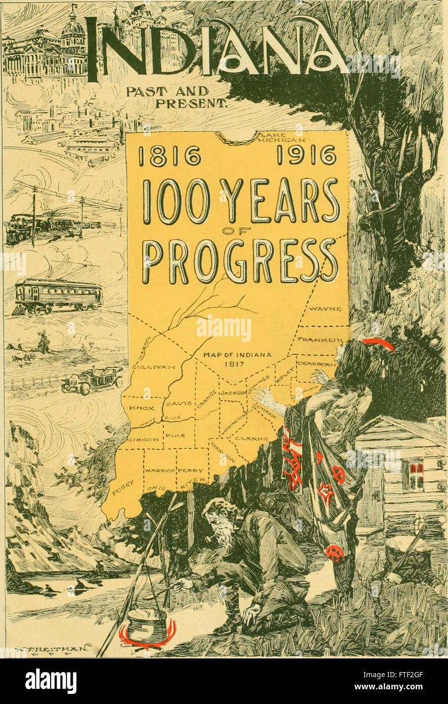 A 1915 history of Indiana, chronicling the state's development from its ...