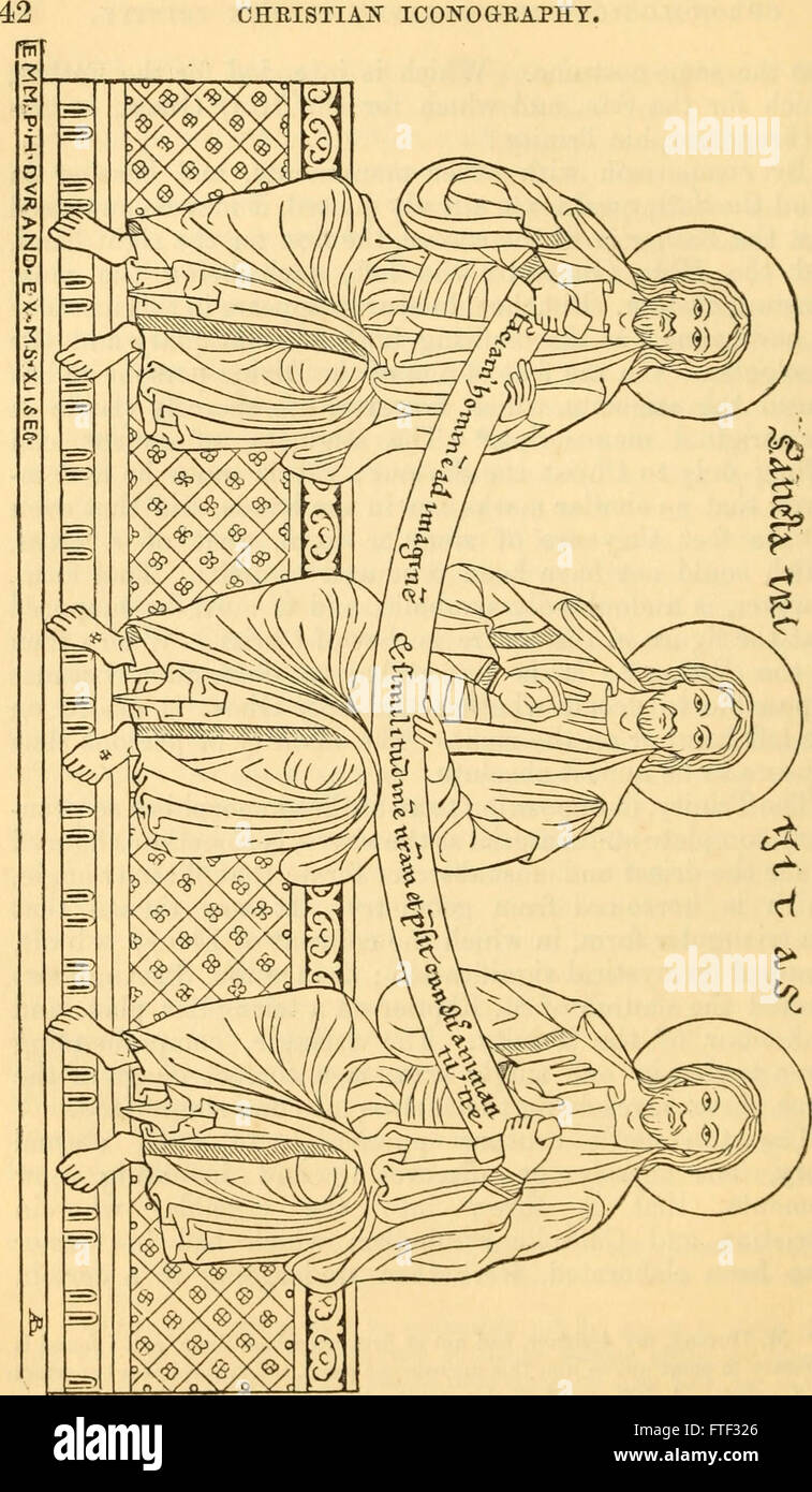 An 1851 study of Christian iconography, detailing the history and ...