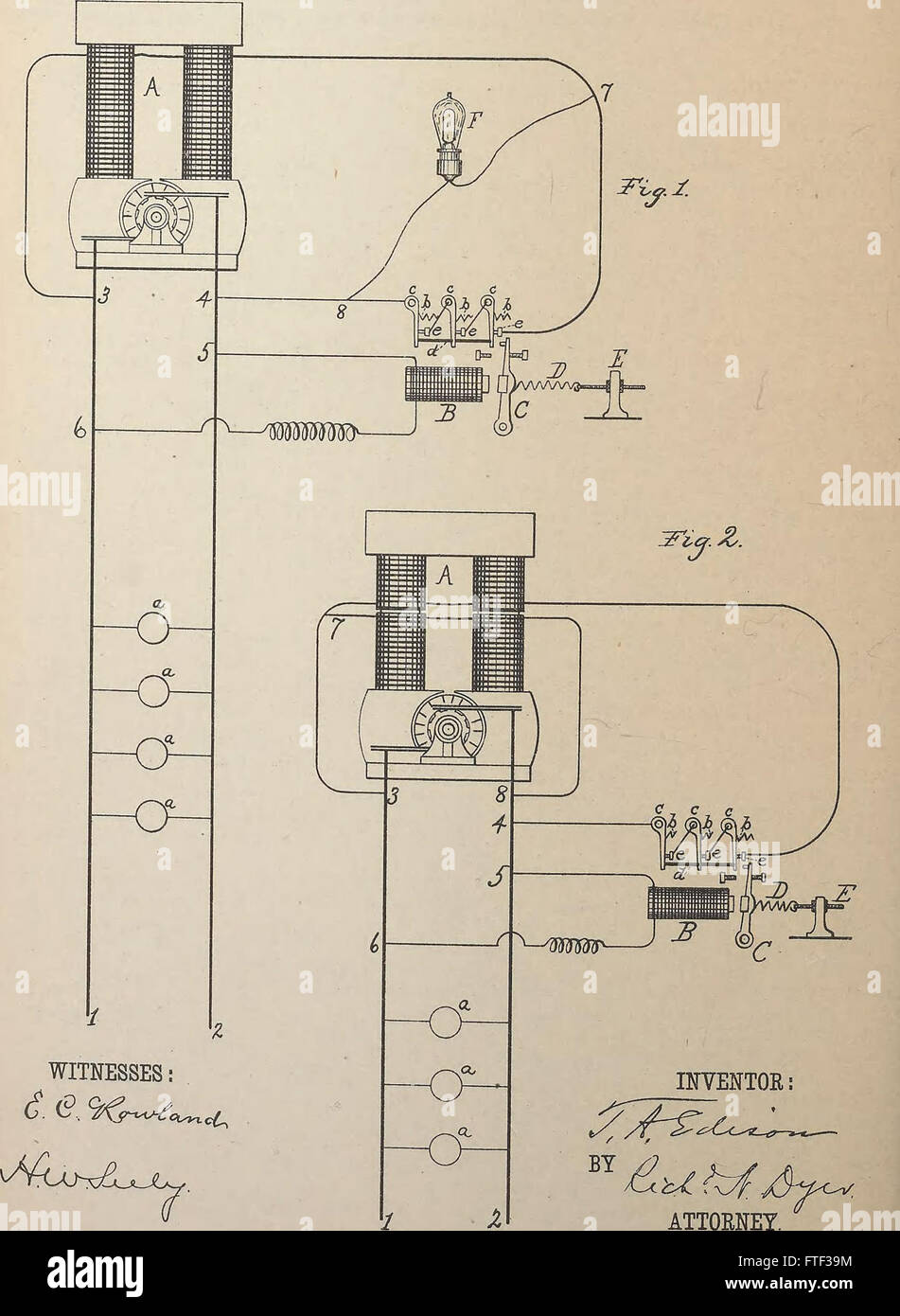A collection of patents granted to Thomas A. Edison from 1869 to 1884 ...