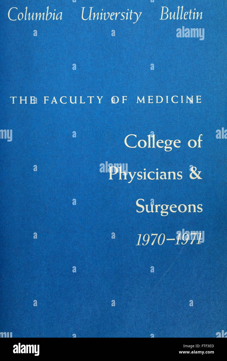 The 1968 Columbia University Bulletin includes important announcements ...
