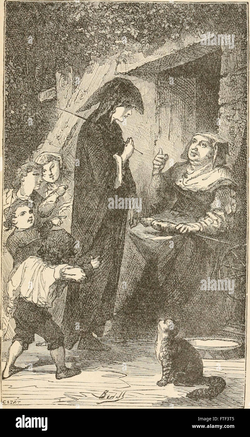 This 1908 French text, *Contes De Fees*, features a collection of fairy ...