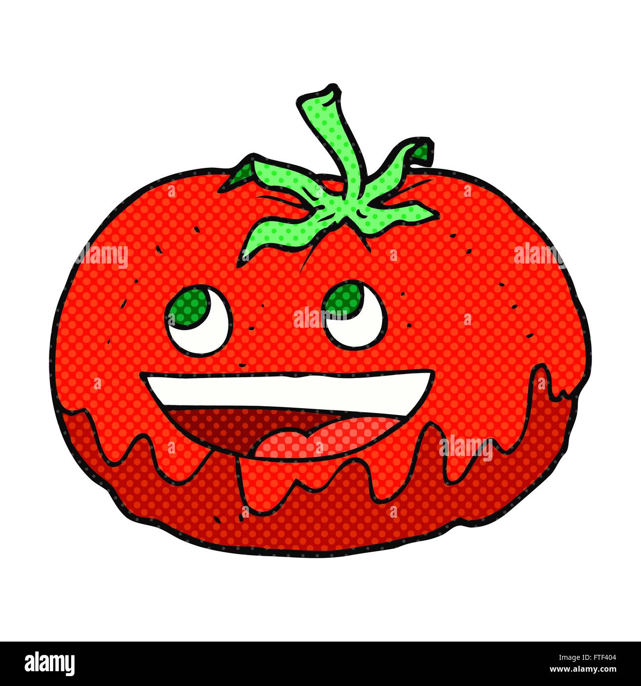 freehand drawn comic book style cartoon tomato Stock Vector Image & Art - Alamy