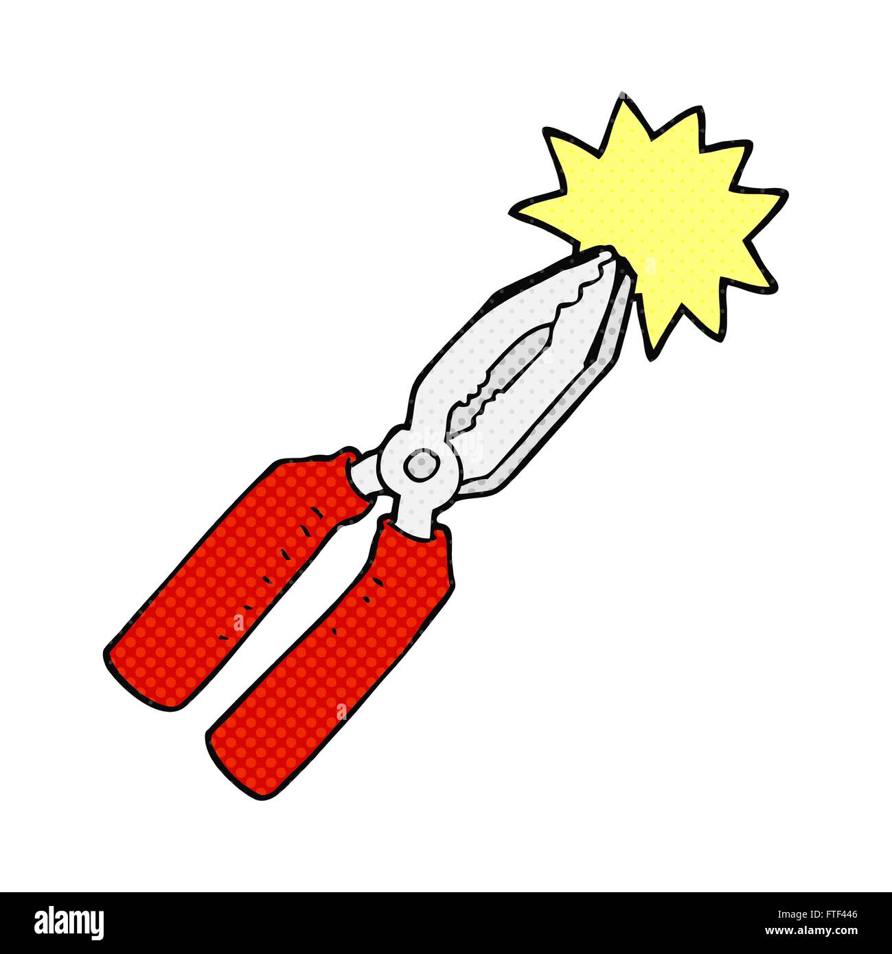 freehand drawn comic book style cartoon pliers Stock Vector Image & Art - Alamy